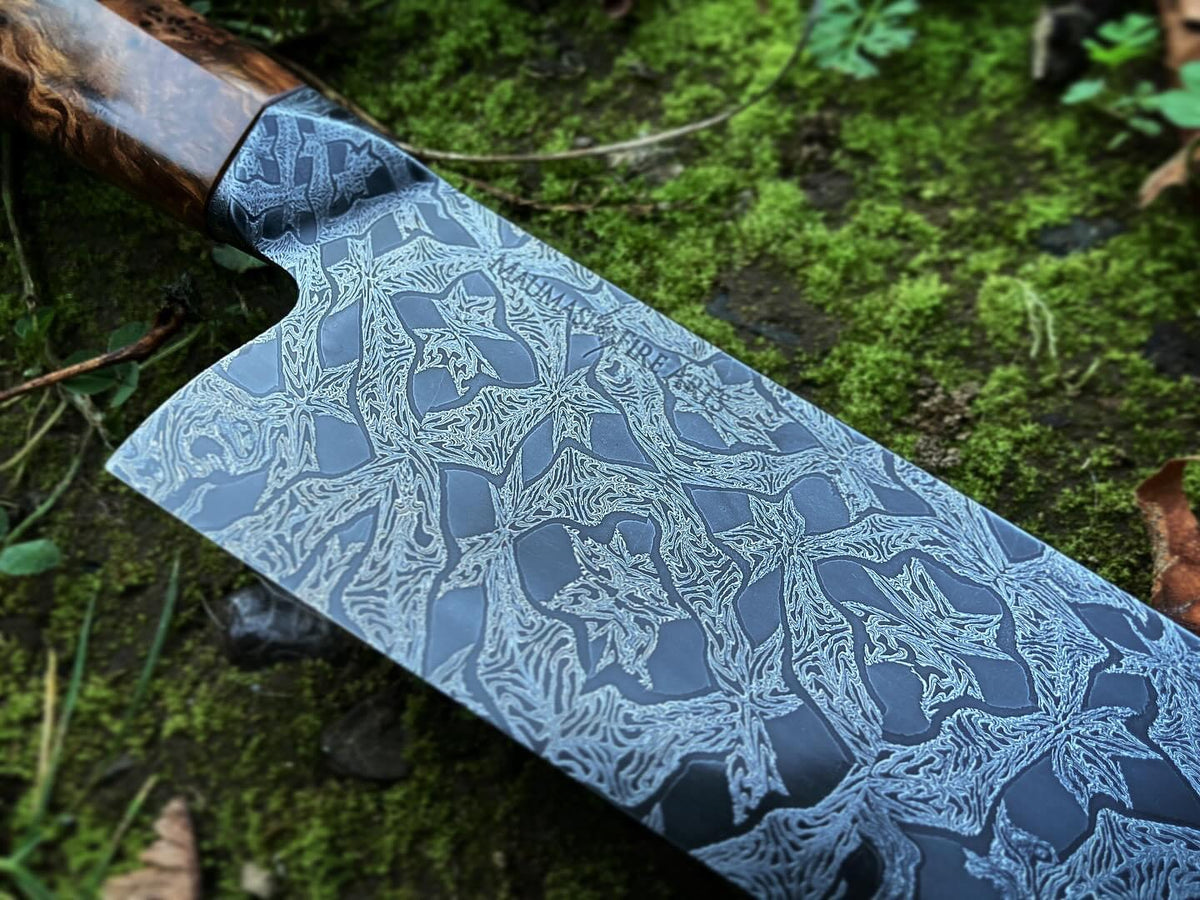 9.5" (240mm) Briar Patch Mosaic Damascus Gyuto – Maumasi Fire Arts