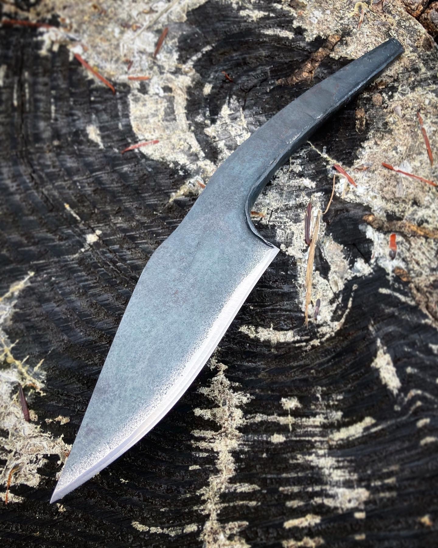 3 3/4" 1075 High Carbon Steel Brute de Forge Bench Knife – Maumasi Fire ...